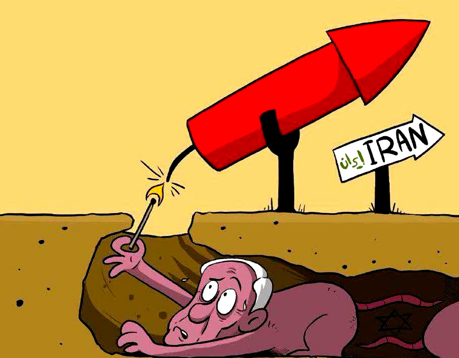 الصورة الكاريكاتورية لرئيس وزراء إسرائيل التي انتشرت في وسائل الإعلام